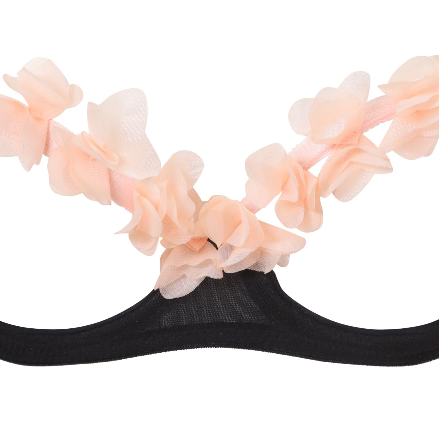 Fifi Rose & Black Petal Bra - Tallulah Love